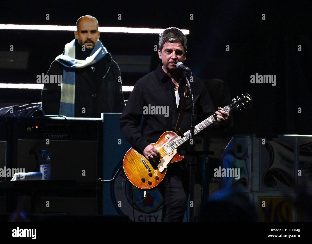 Noel Gallagher of Oasis performs on Sunday, Aug. 31, 2025, at MetLife ...