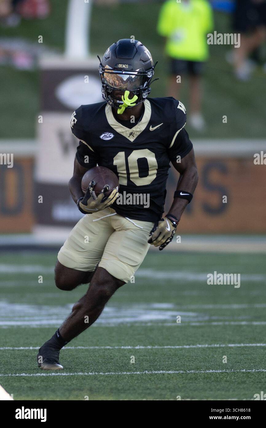 August 29, 2025: Wake Forest Demon Deacons wide receiver Chris Barnes ...