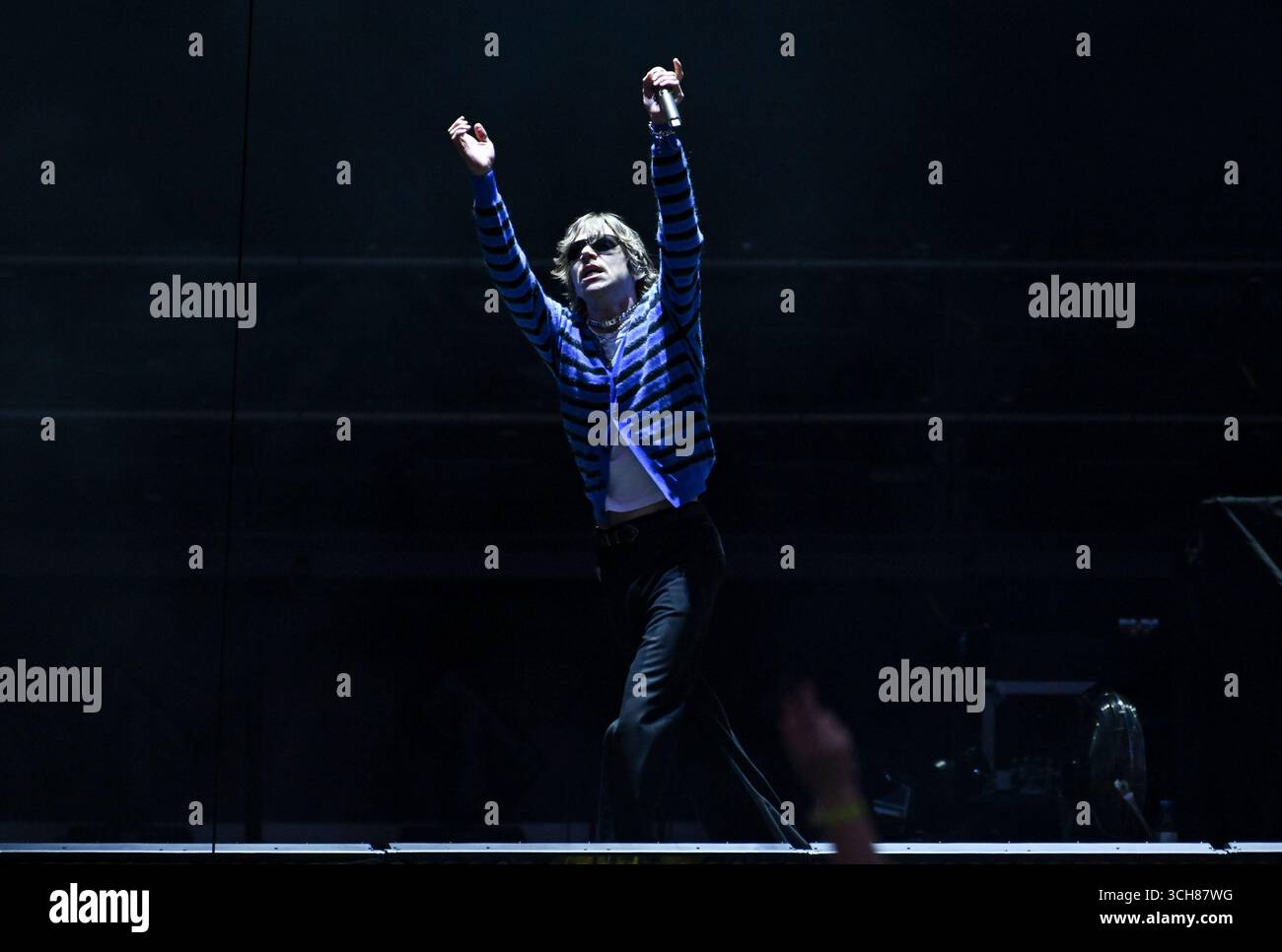 Matt Shultz of Cage the Elephant performs on Sunday, Aug. 31, 2025, at ...