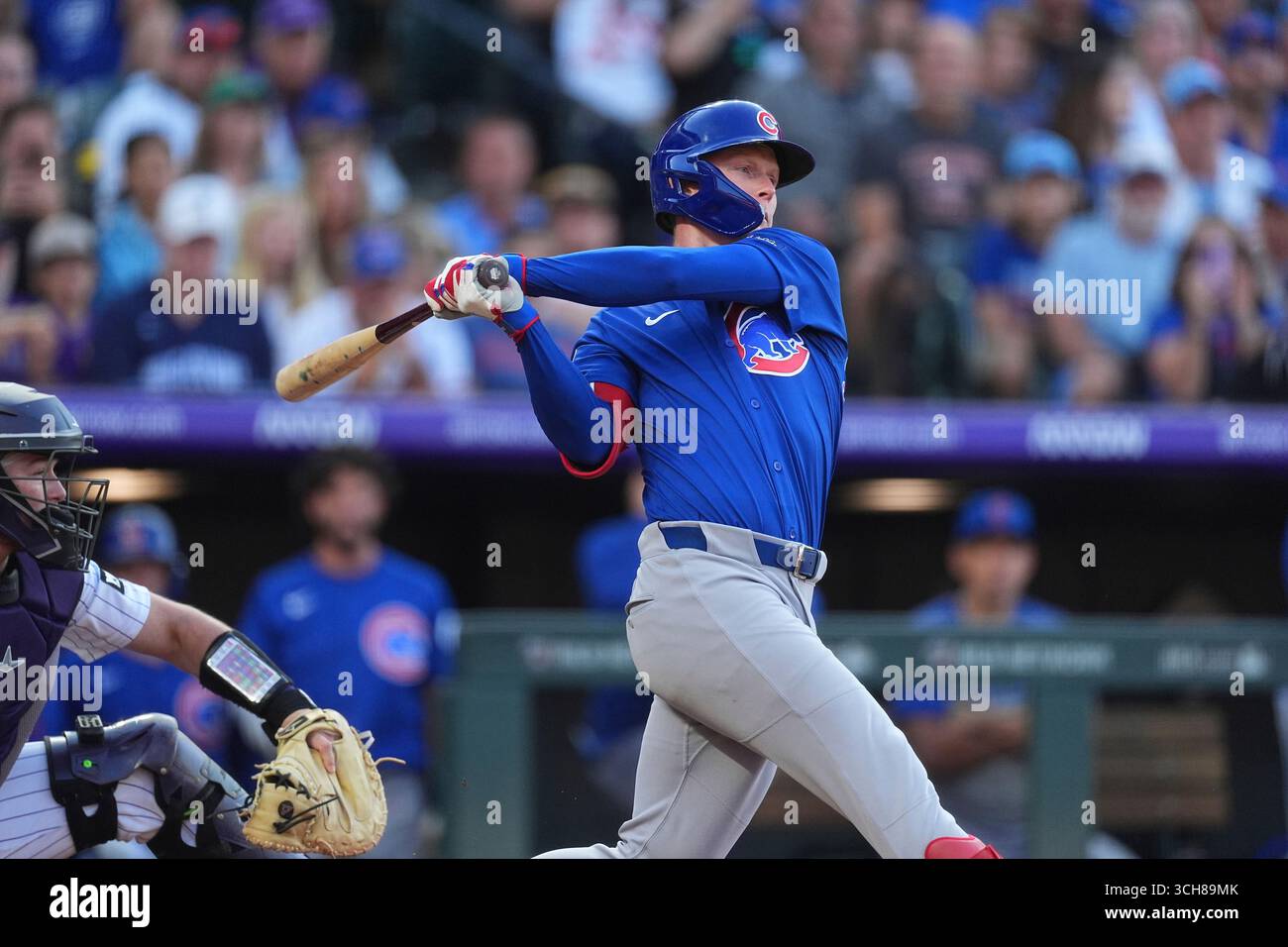 Chicago Cubs center fielder Pete Crow-Armstrong (4) in the first inning ...