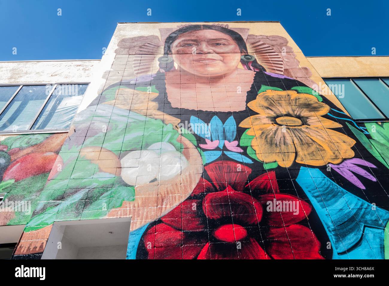 The exterior white walls of Project Angel Food's Hollywood headquarters have been colorfully ...