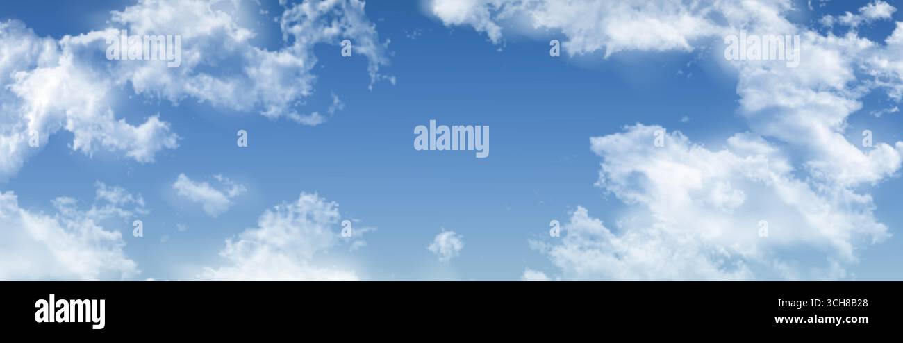 Bright light scattered cumulus Stock Vector Images - Alamy