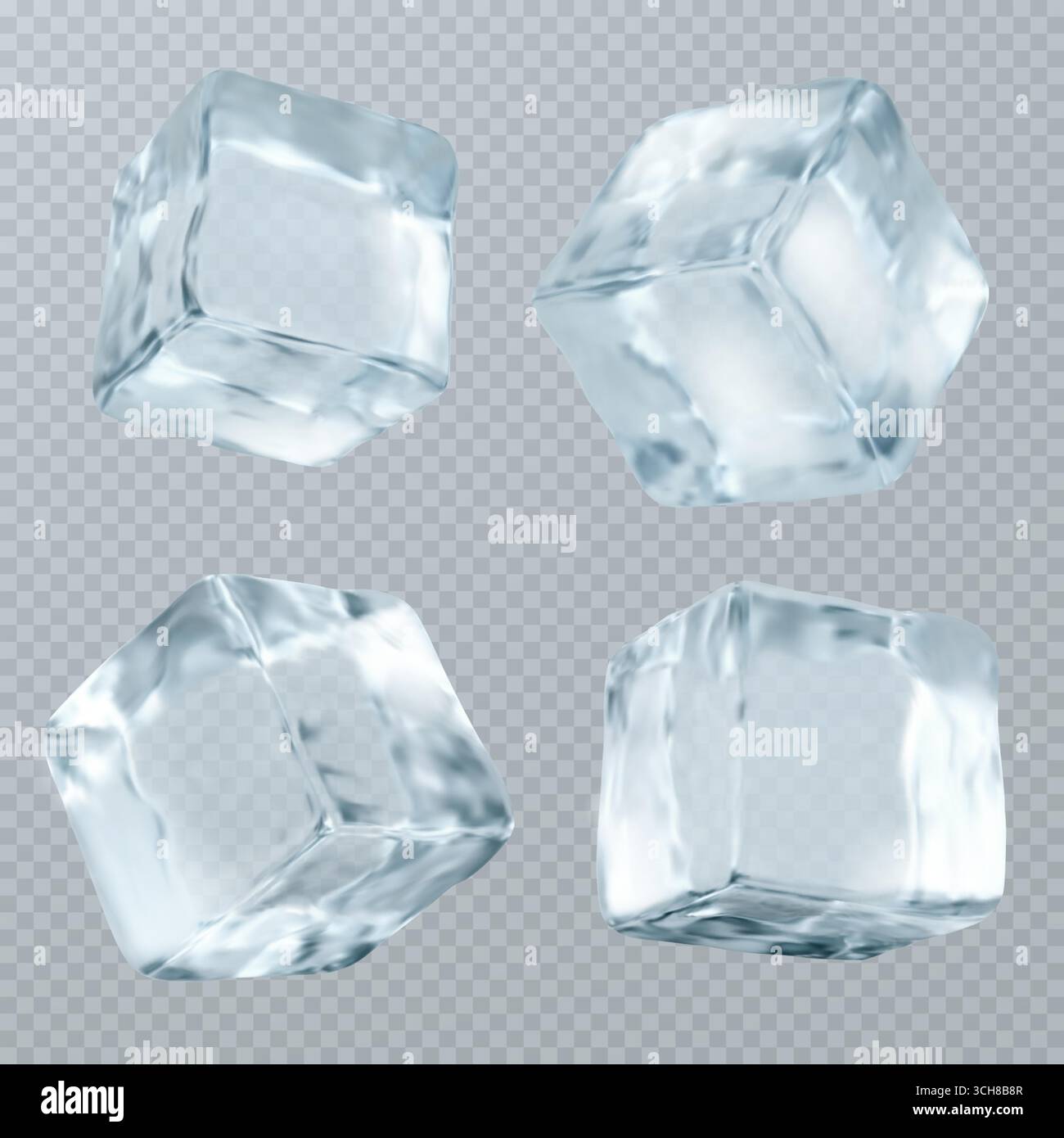 Ice in crystal clean Stock Vector Images - Alamy