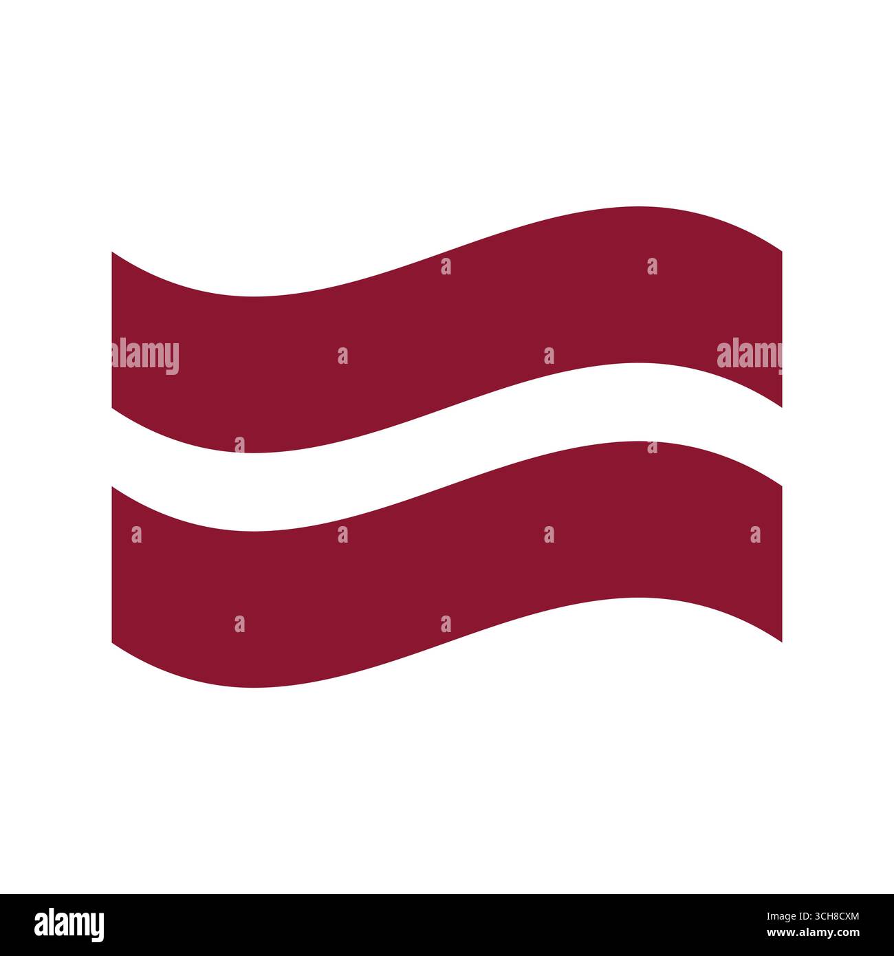 Latvia national waving flag, horizontal red white stripes Stock Vector ...