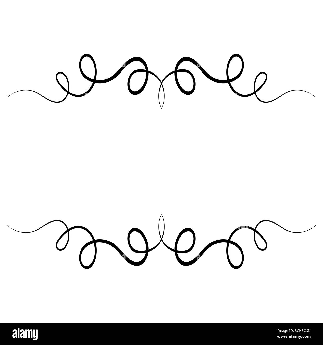 Decorative ornate border with blank space, perfect for formal design ...
