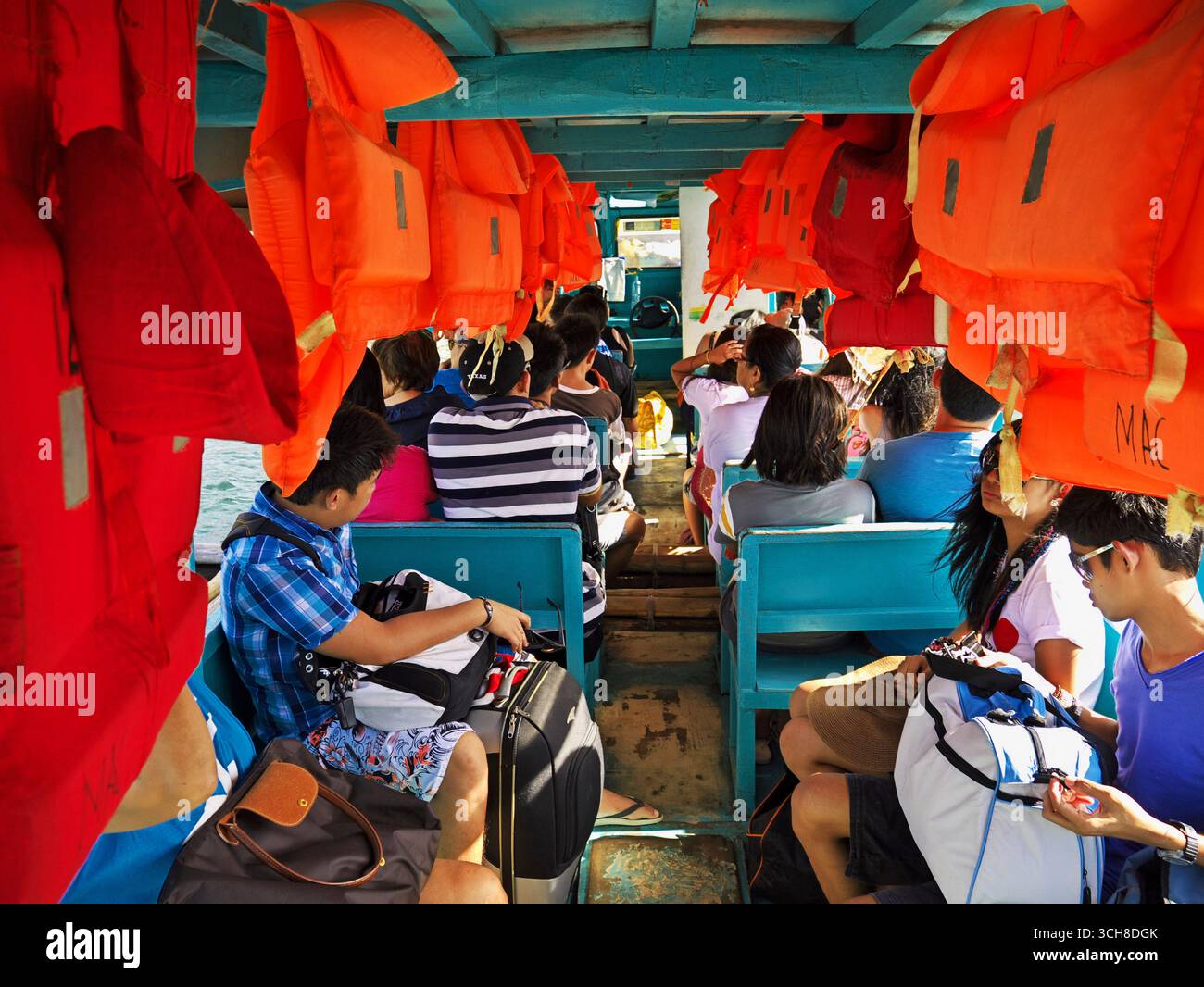 The ferry on Boracay island, Philippines Stock Photo - Alamy