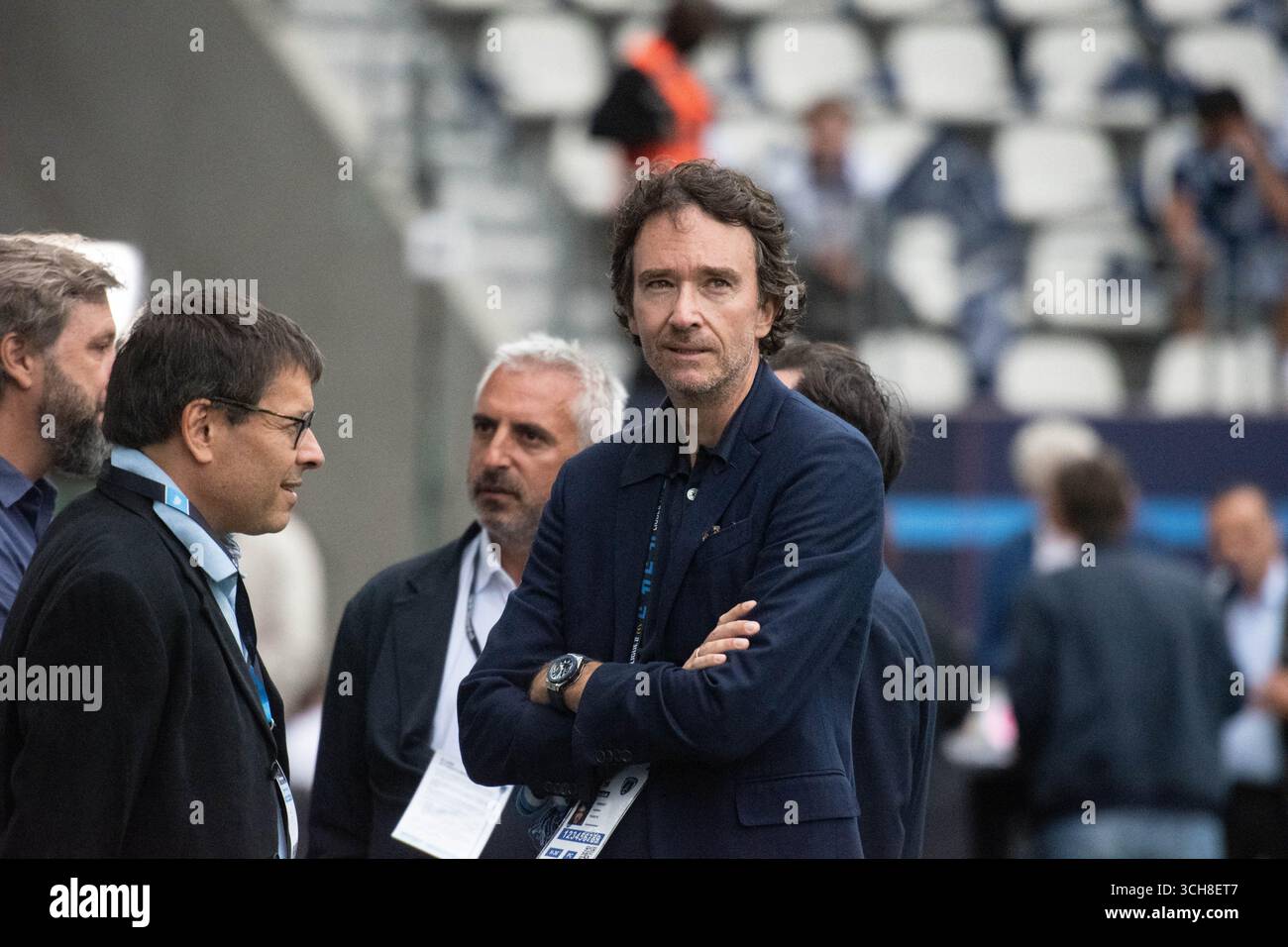 Antoine Arnault, son of Bernard Arnault and owner of the Paris FC soccer team, attending the ...