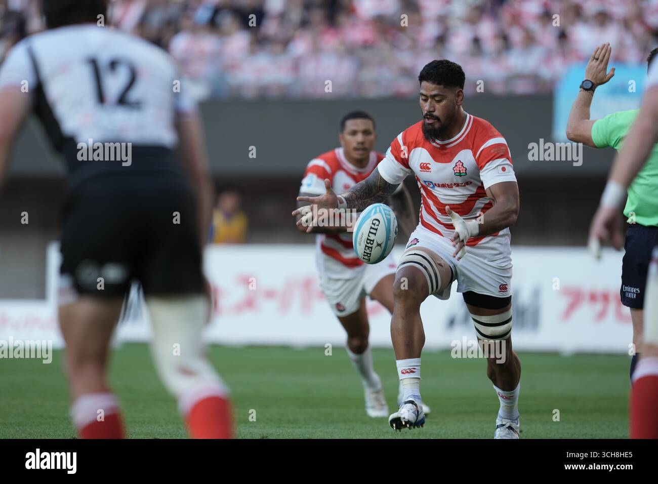 Japan's Amato Fakatava during the 2025 World Rugby Pacific Nations Cup ...