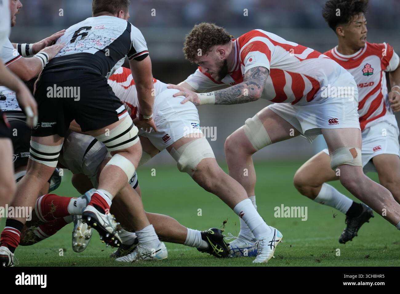 Japan's Warner Dearns during the 2025 World Rugby Pacific Nations Cup ...