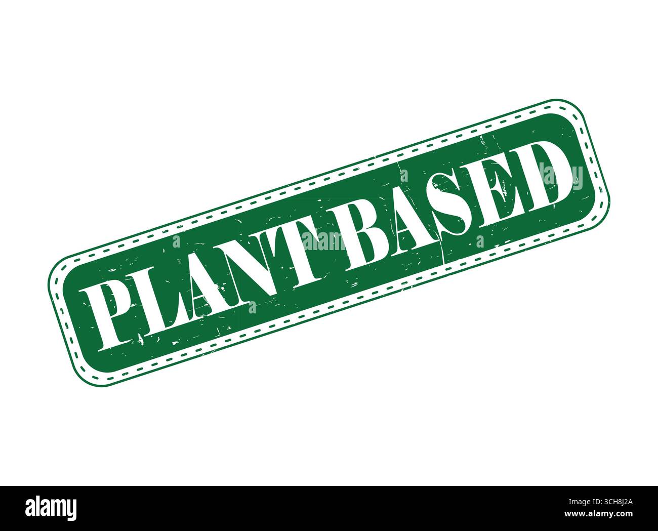 Plant based green stamp Stock Vector Images - Alamy