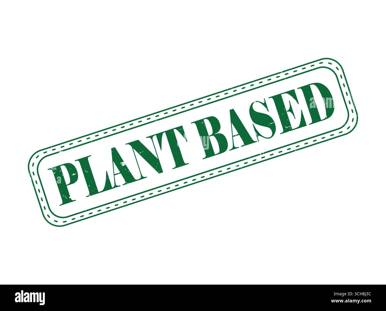 Plant based green stamp Stock Vector Images - Alamy