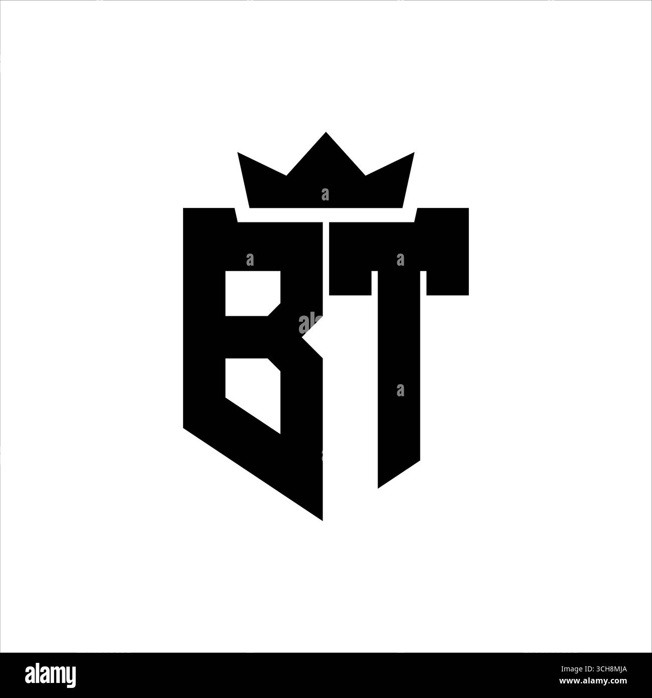 BT Logo vector image of a shield with a sharp geometric style with a ...