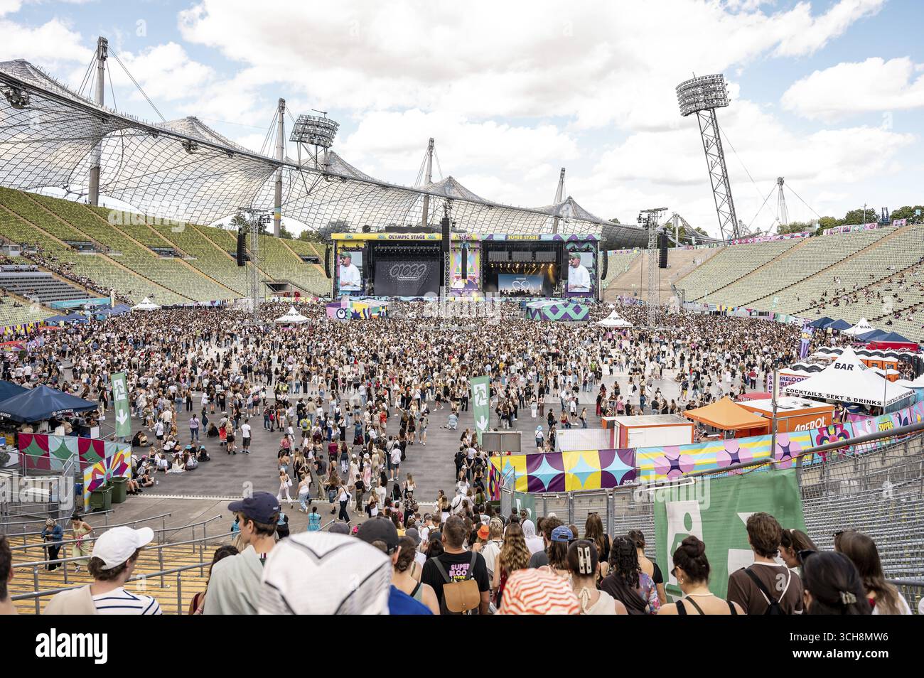 Olympic Stadium with the two main stages Olympic Stage and Super Stage ...