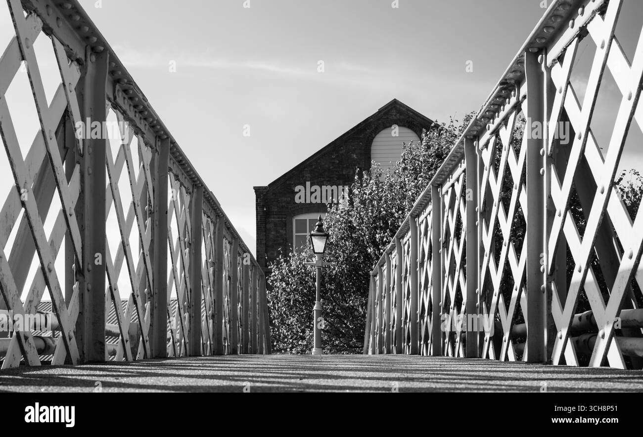 Redruth Station Footbridge Stock Photo - Alamy