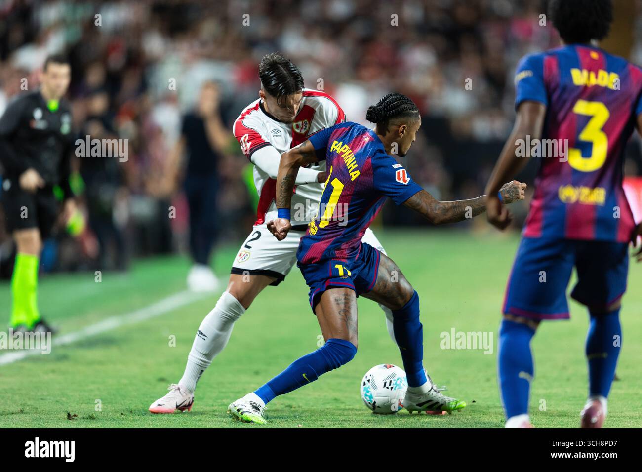 Madrid, Spain. 31th Sep 2025. Raphinha during Rayo Vallecano and FC ...