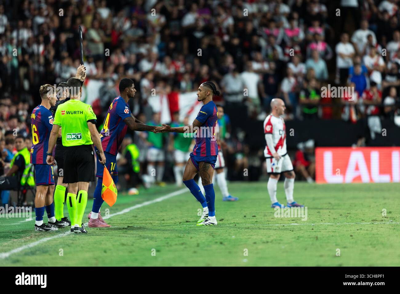 Madrid, Spain. 31th Sep 2025. Rayo Vallecano and FC Barcelona at ...