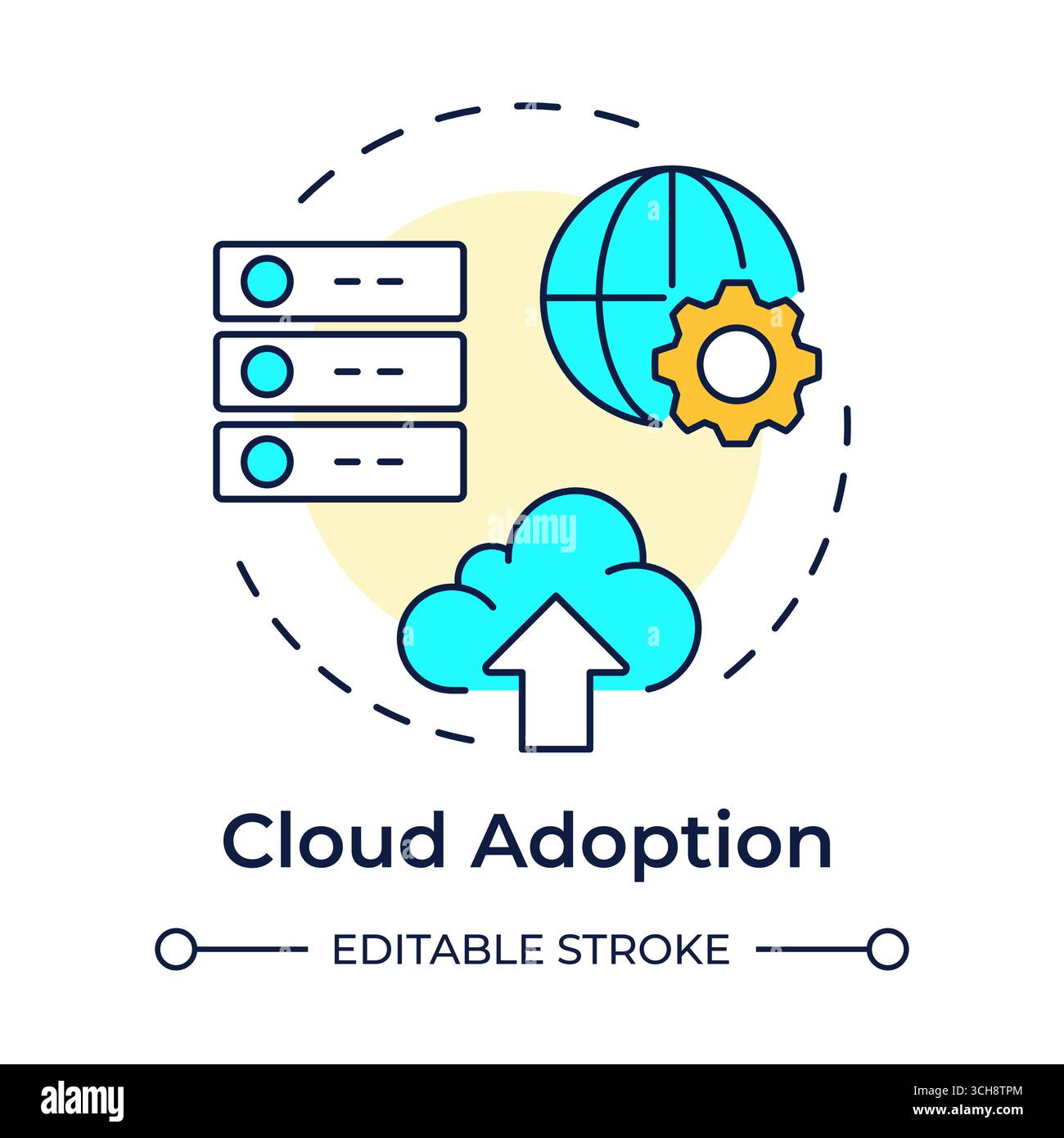 Multi cloud internet Stock Vector Images - Alamy