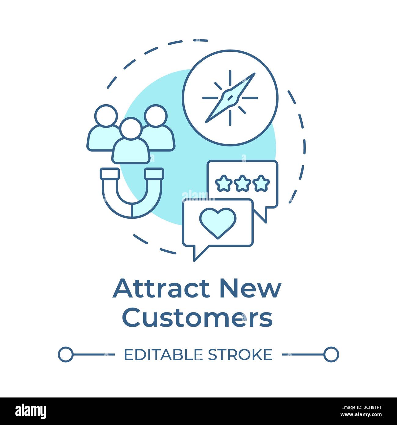 Attract new business Stock Vector Images - Alamy