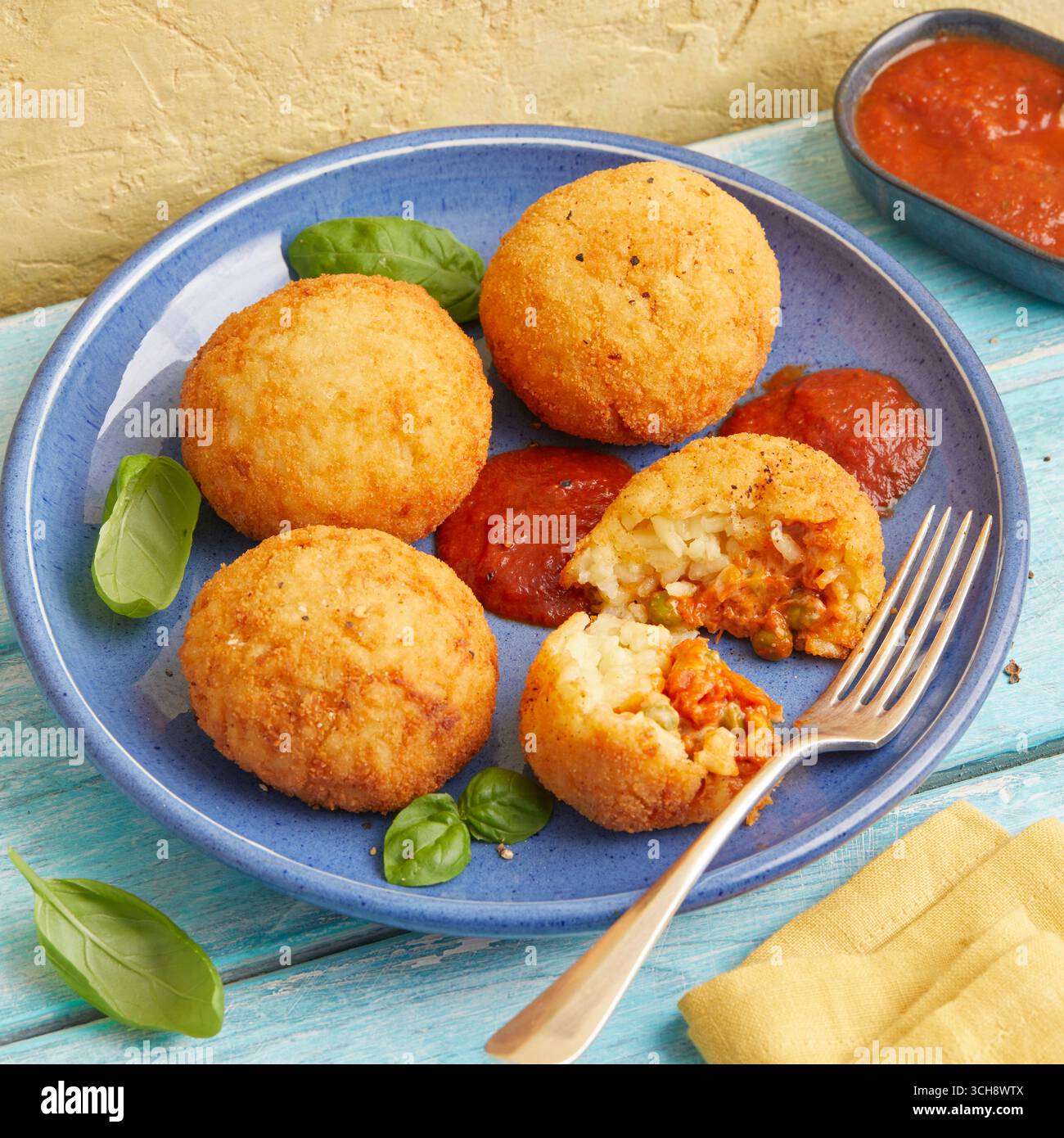 Arancini italian rice balls hi-res stock photography and images - Alamy