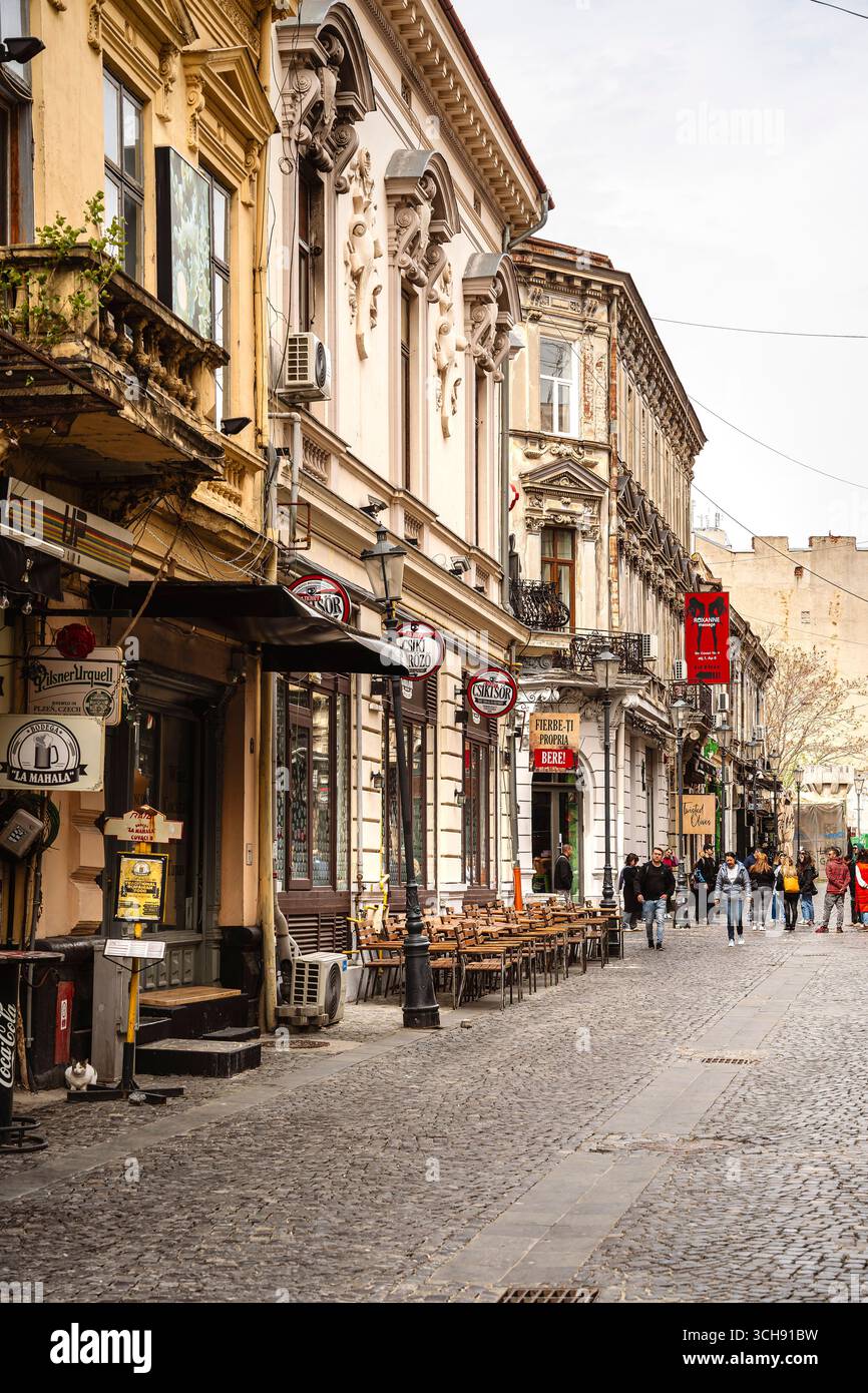 Bucharest city center landmarks, Romania Stock Photo - Alamy