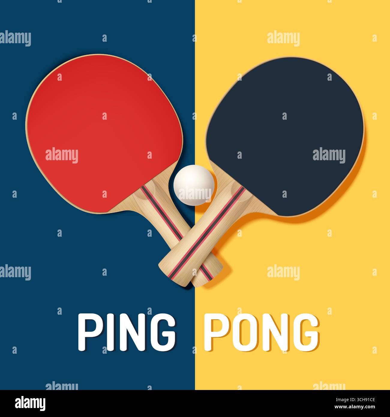 Colorful banner ping pong game Vector Stock Vector Image & Art - Alamy