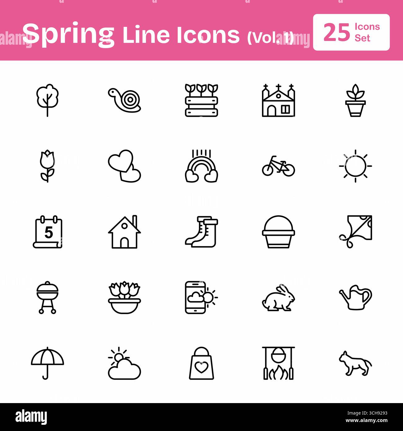 Spring flower outdoor Stock Vector Images - Alamy