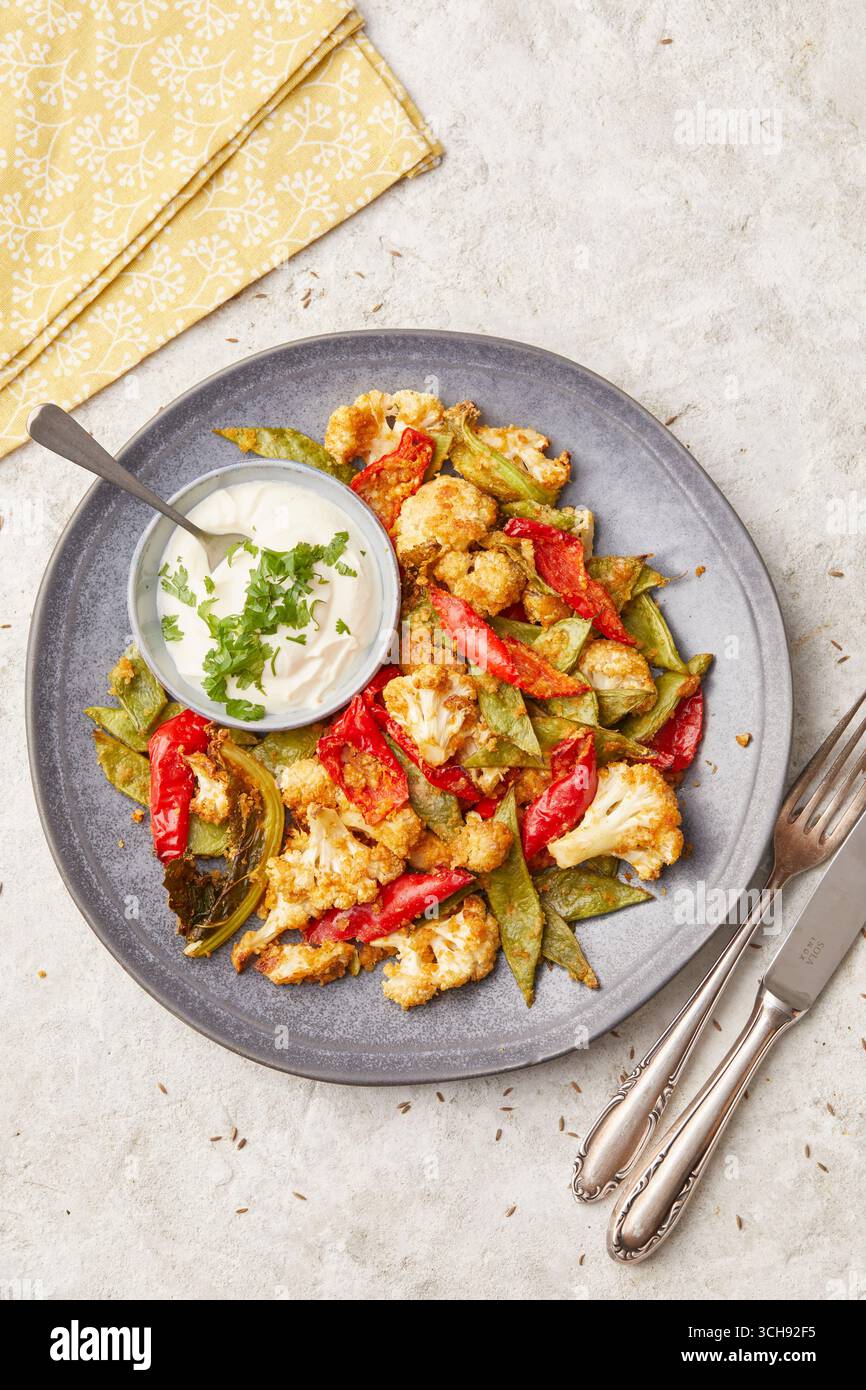 Indian style roasted vegetables hi-res stock photography and images - Alamy