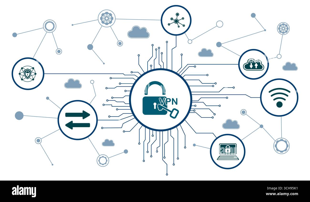 Server data vpn icon Cut Out Stock Images & Pictures - Alamy