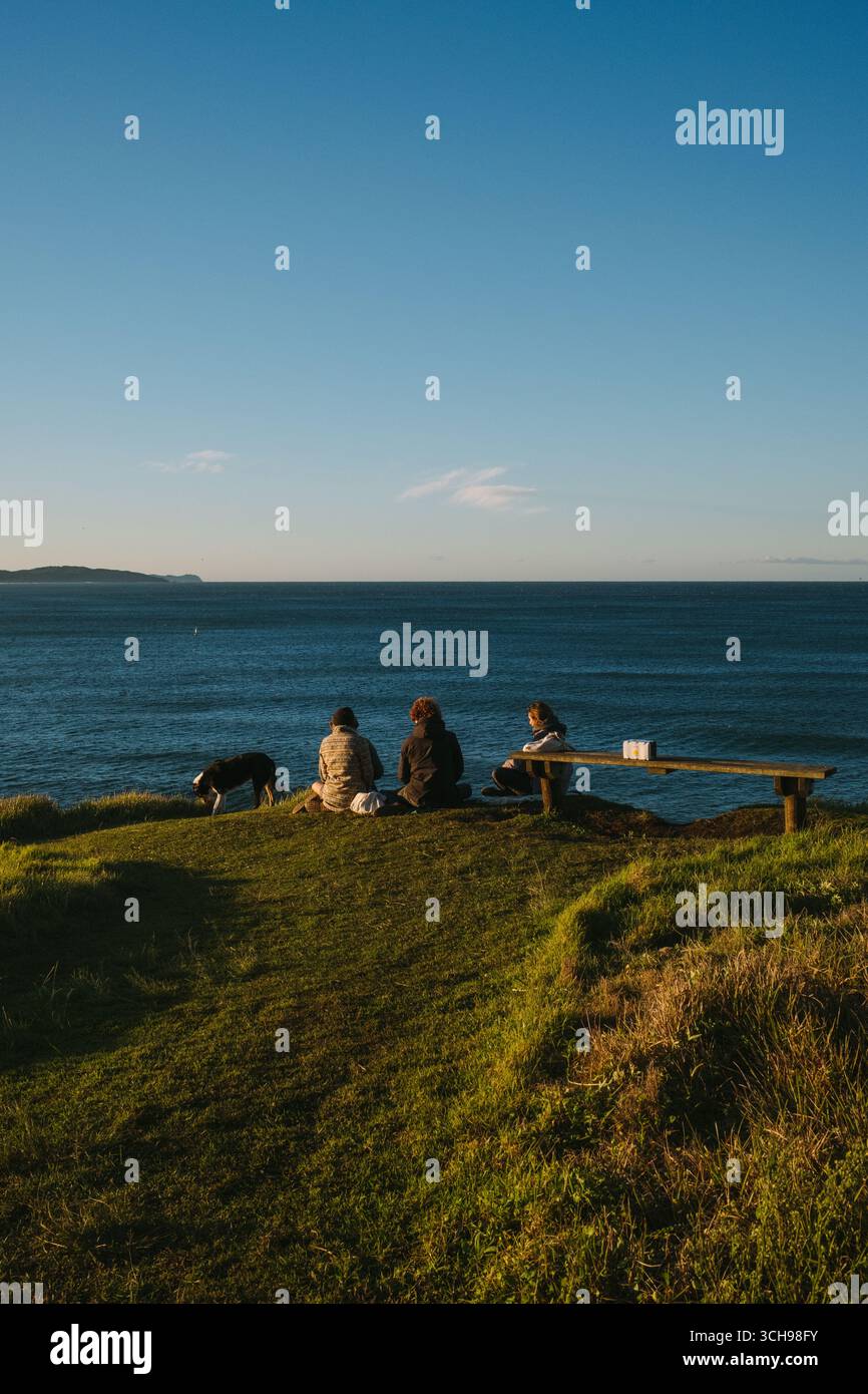 Tourists admiring scenic ocean view hi-res stock photography and images ...