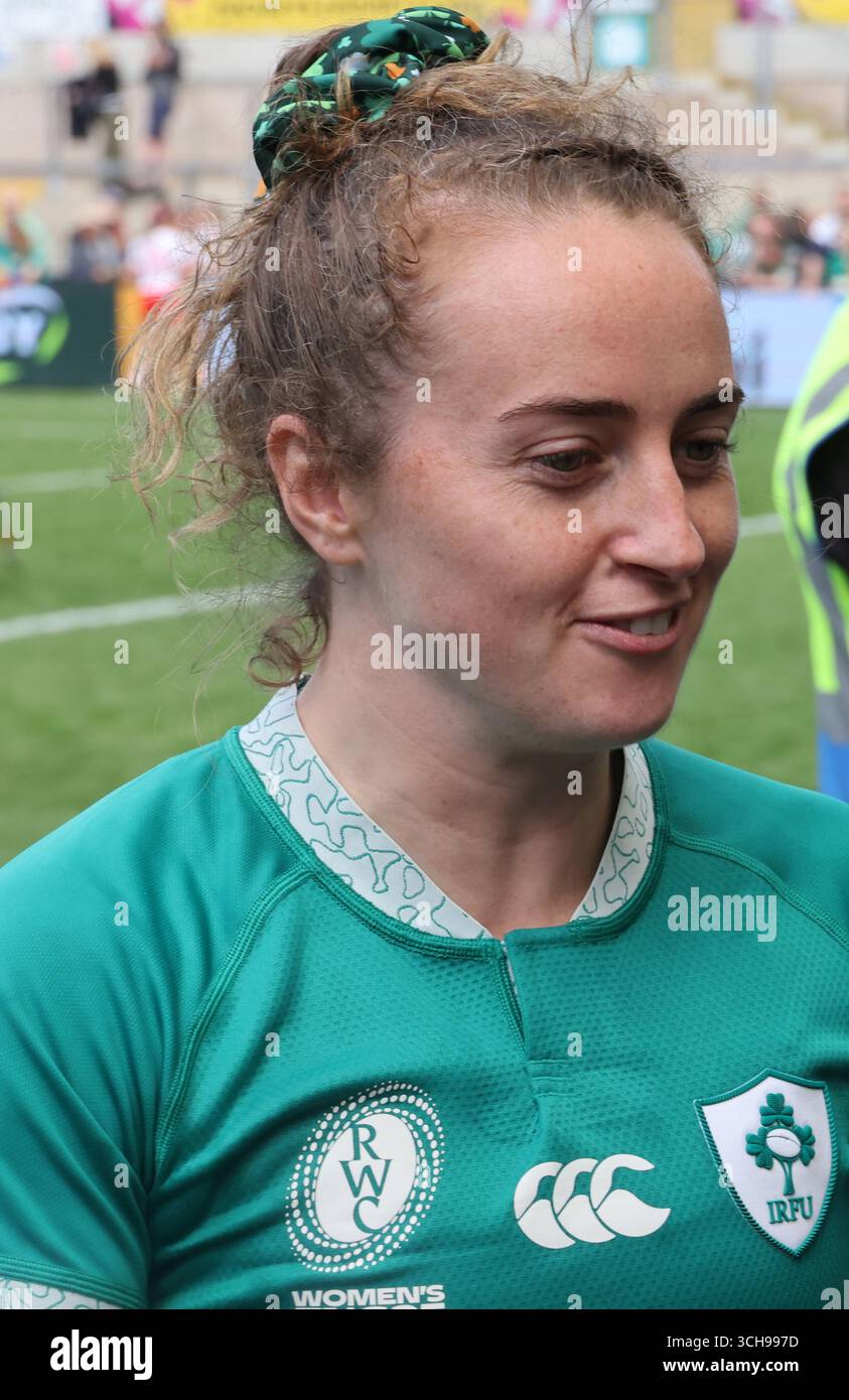 Ireland's Molly Scuffil-McCabe (Manawatu RFC / Leinster)making her ...