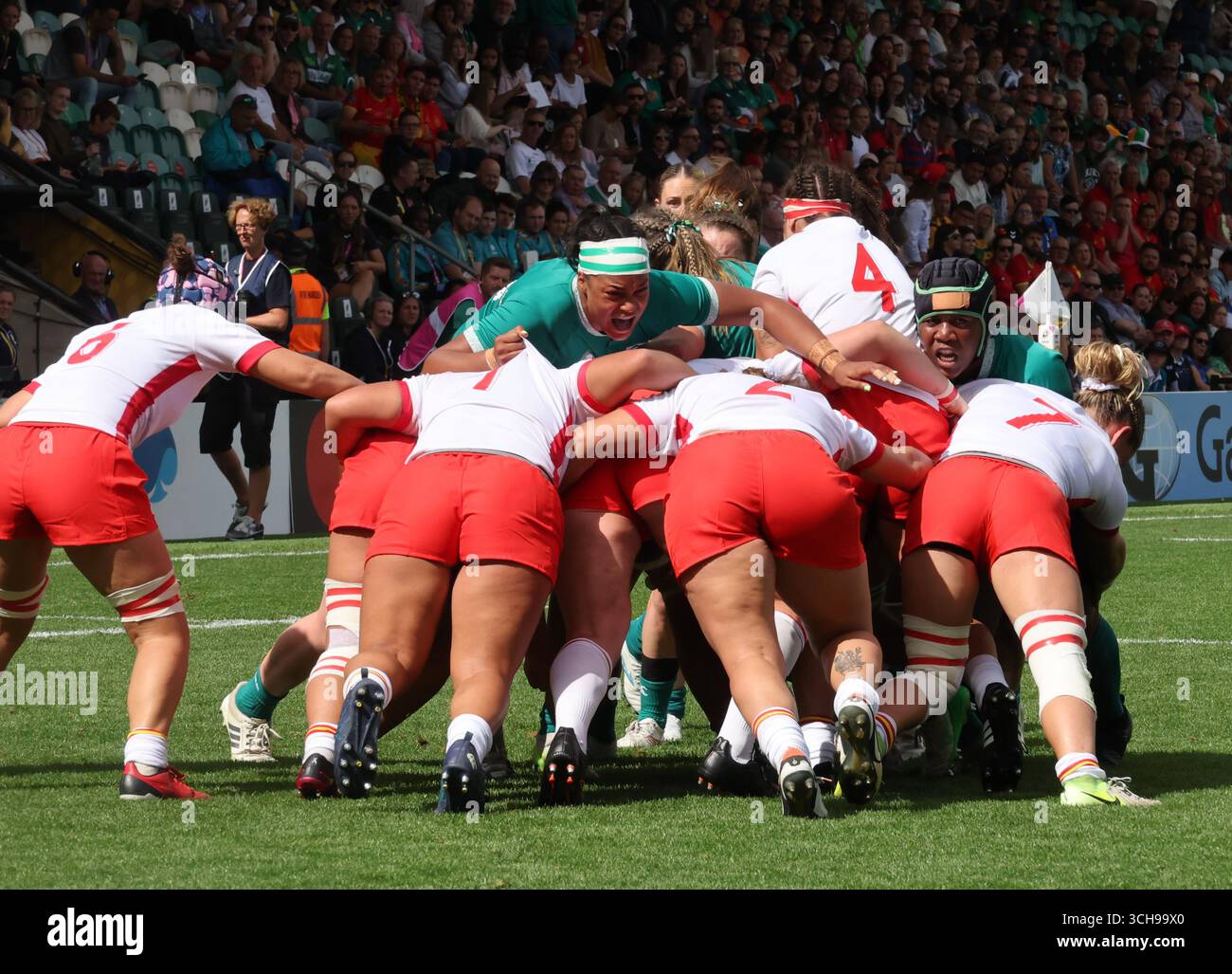 L-R Ireland's Eimear Corri Fallon (Blackrock RFC / Leinster) and ...