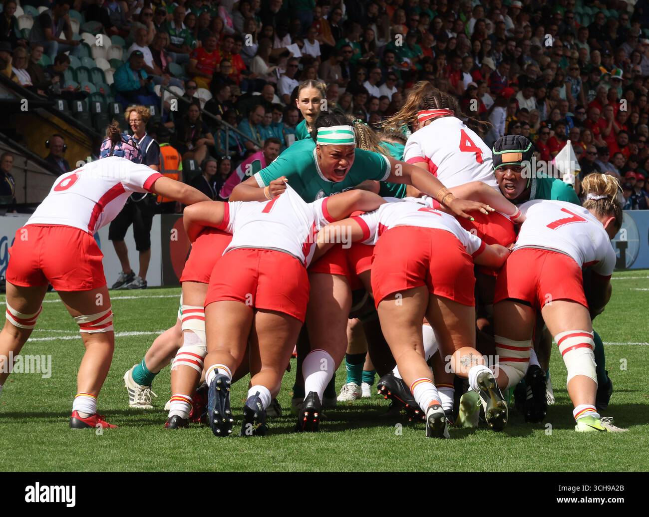 L-R Ireland's Eimear Corri Fallon (Blackrock RFC / Leinster) and ...