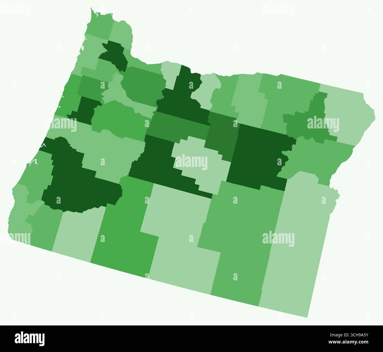 Eugene oregon map hi-res stock photography and images - Alamy