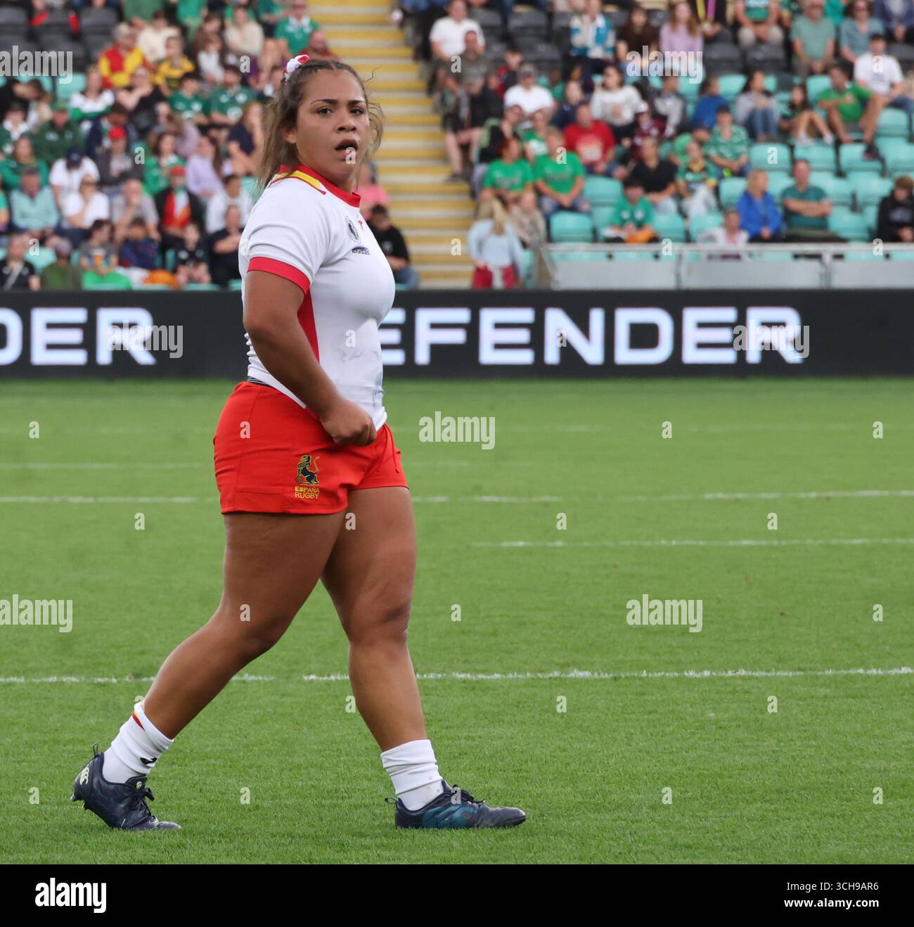 Spain’s Gemma Silva Sierra( AVR FC Barcelona) in action during Women’s Rugby World Cup 2025 Pool ...