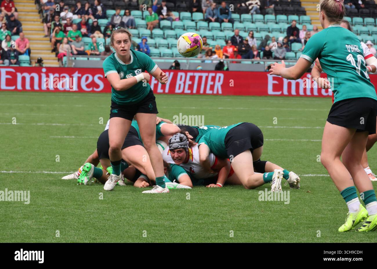 Ireland's Molly Scuffil-McCabe (Manawatu RFC / Leinster)making her ...