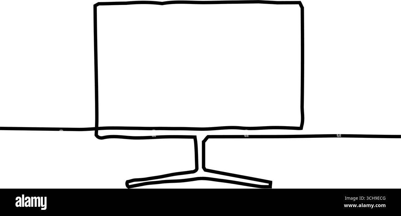 Digital screen computer Black and White Stock Photos & Images - Alamy