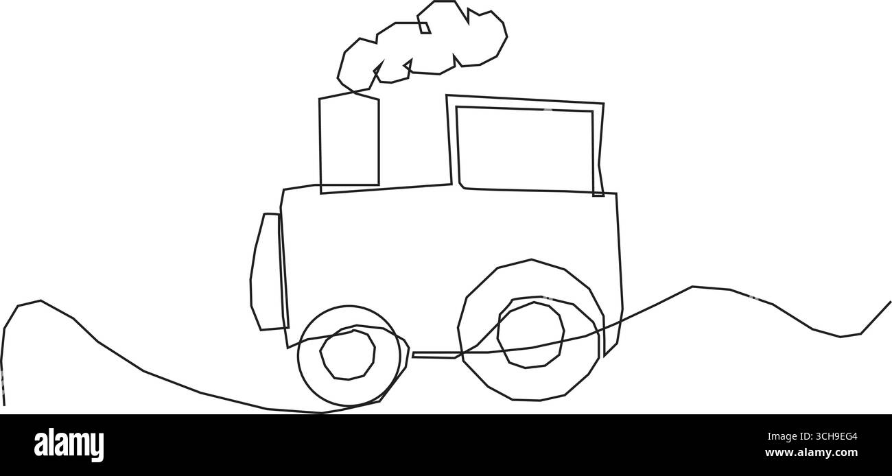 Freight train on line Stock Vector Images - Alamy