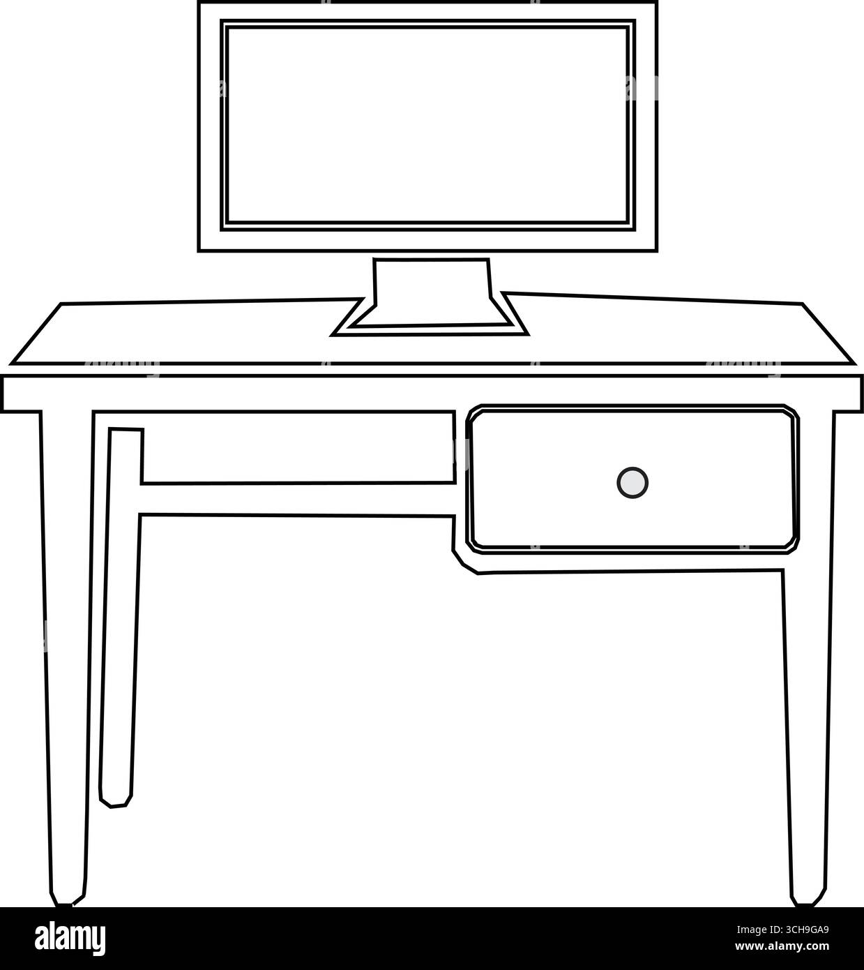 Information desk setup Stock Vector Images - Alamy