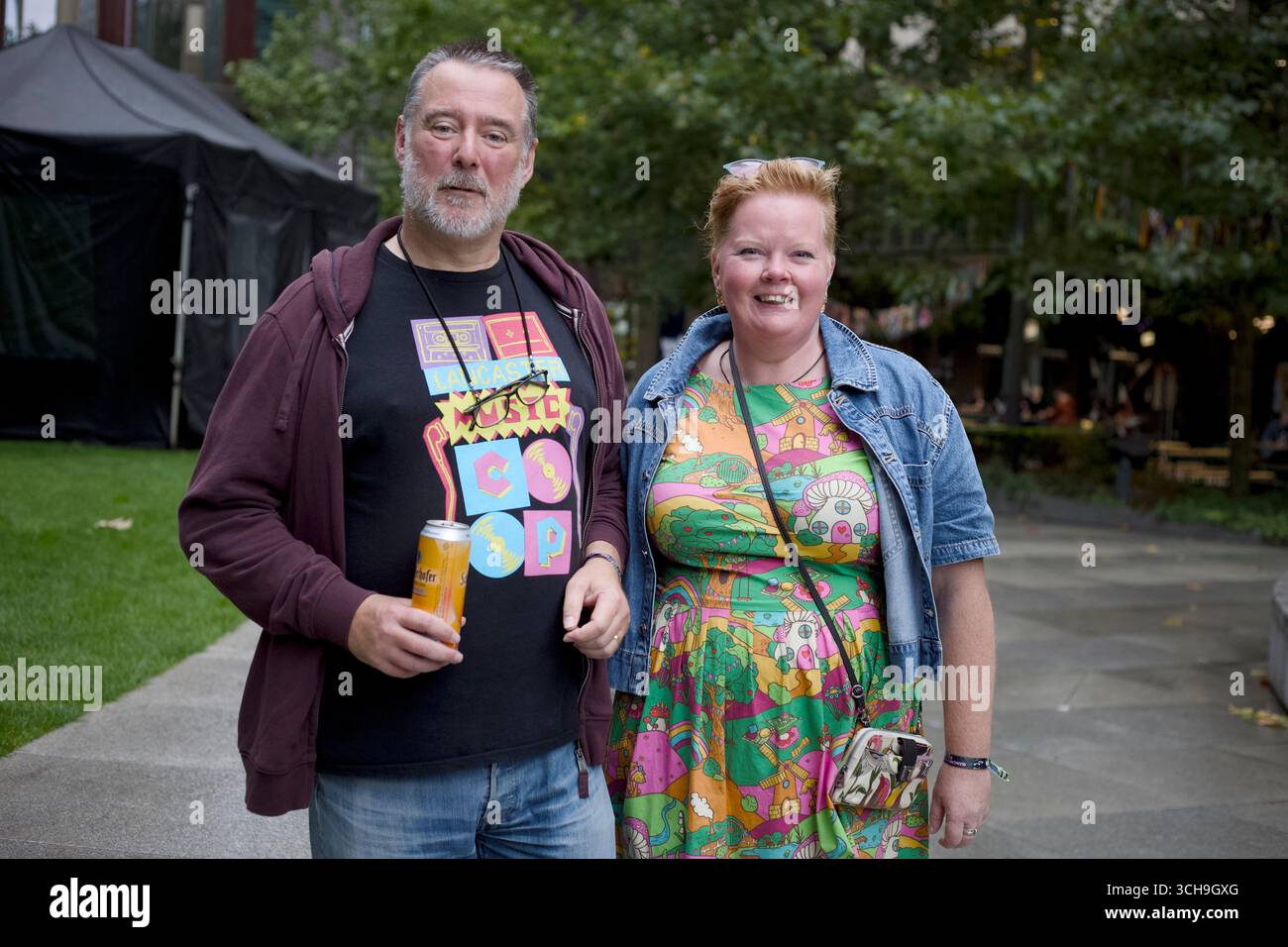 Festival goers at Manchester Psych Fest. Manchester UK. 30 AUG 2025 ...