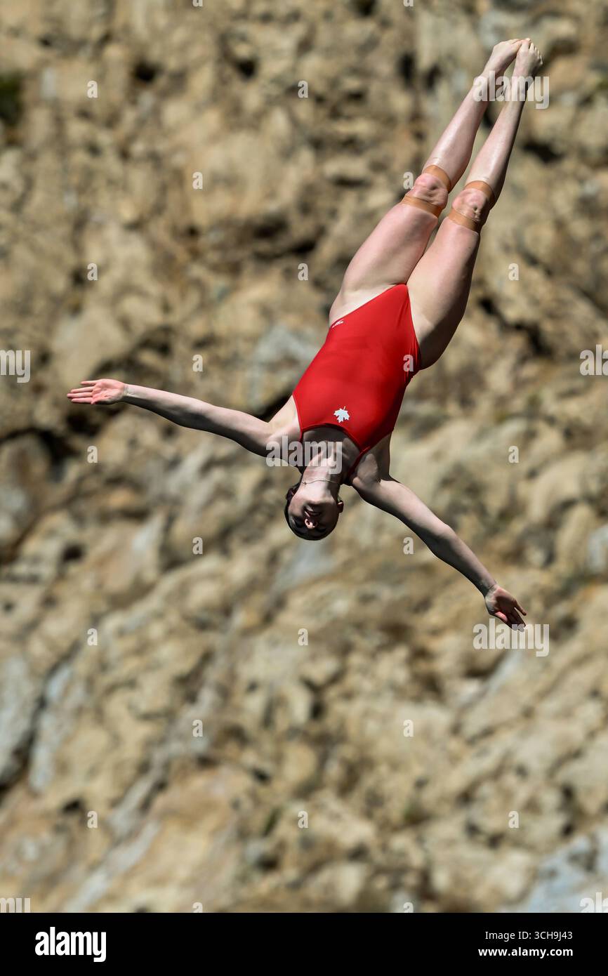 Molly Carlson of Canada competes in the Preliminaries of the Marmeeting ...