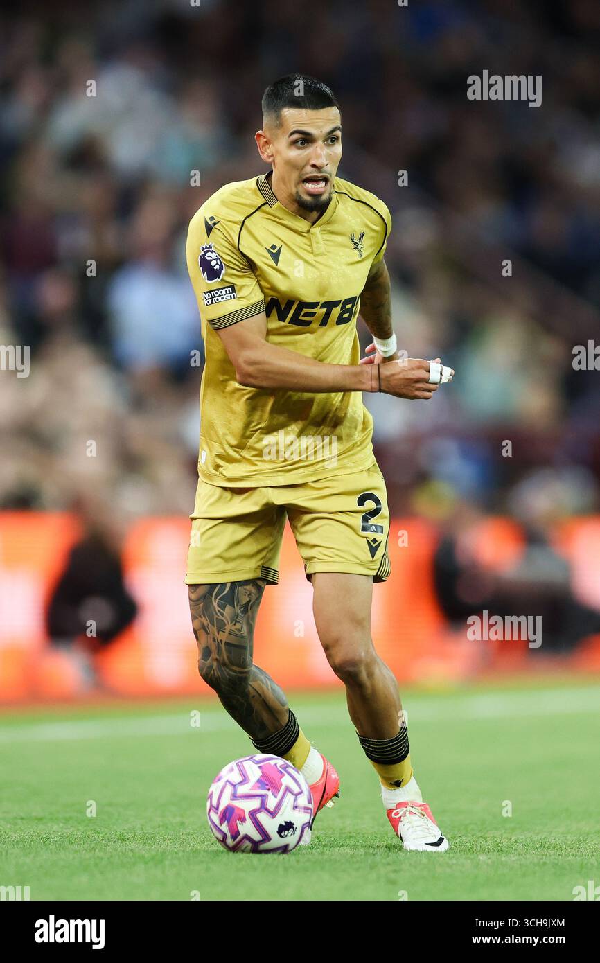 Birmingham, England, 31st August 2025. Daniel Munoz of Crystal Palace ...
