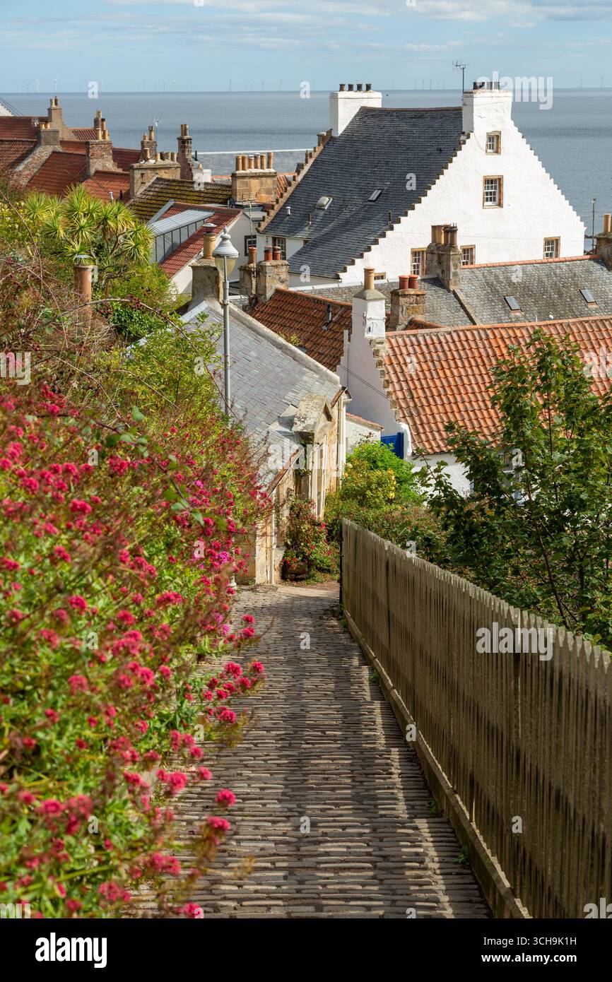 The Hen's Ladder and Crail Harbour Stock Photo - Alamy