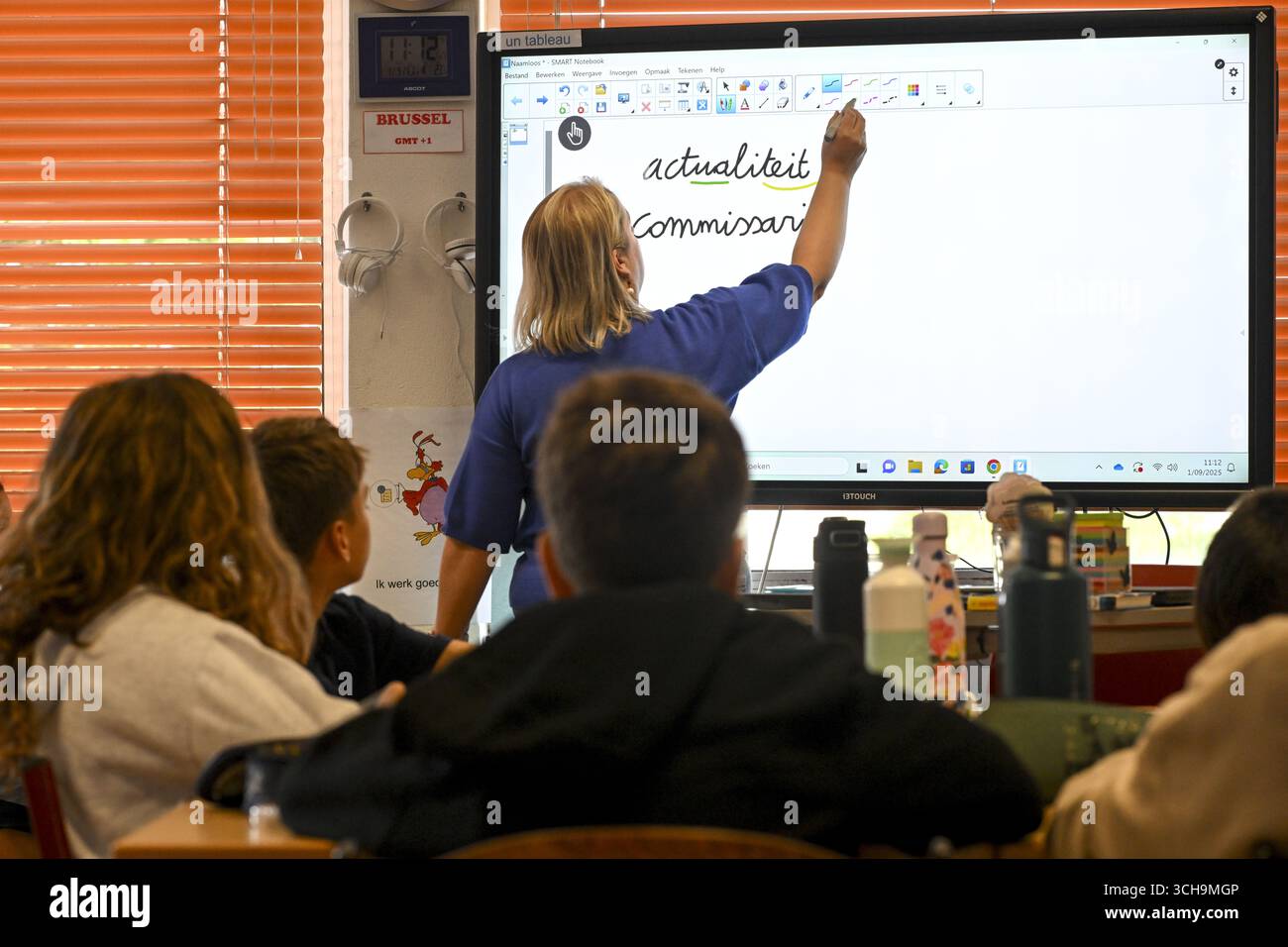 Picture taken during a visit to the 'Basisschool De Berk' school on the ...