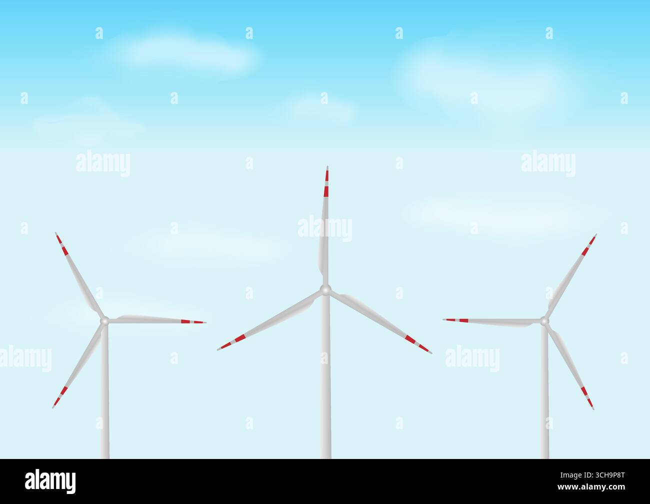 Wind turbines , windmill, wind generator. Wind power background ...