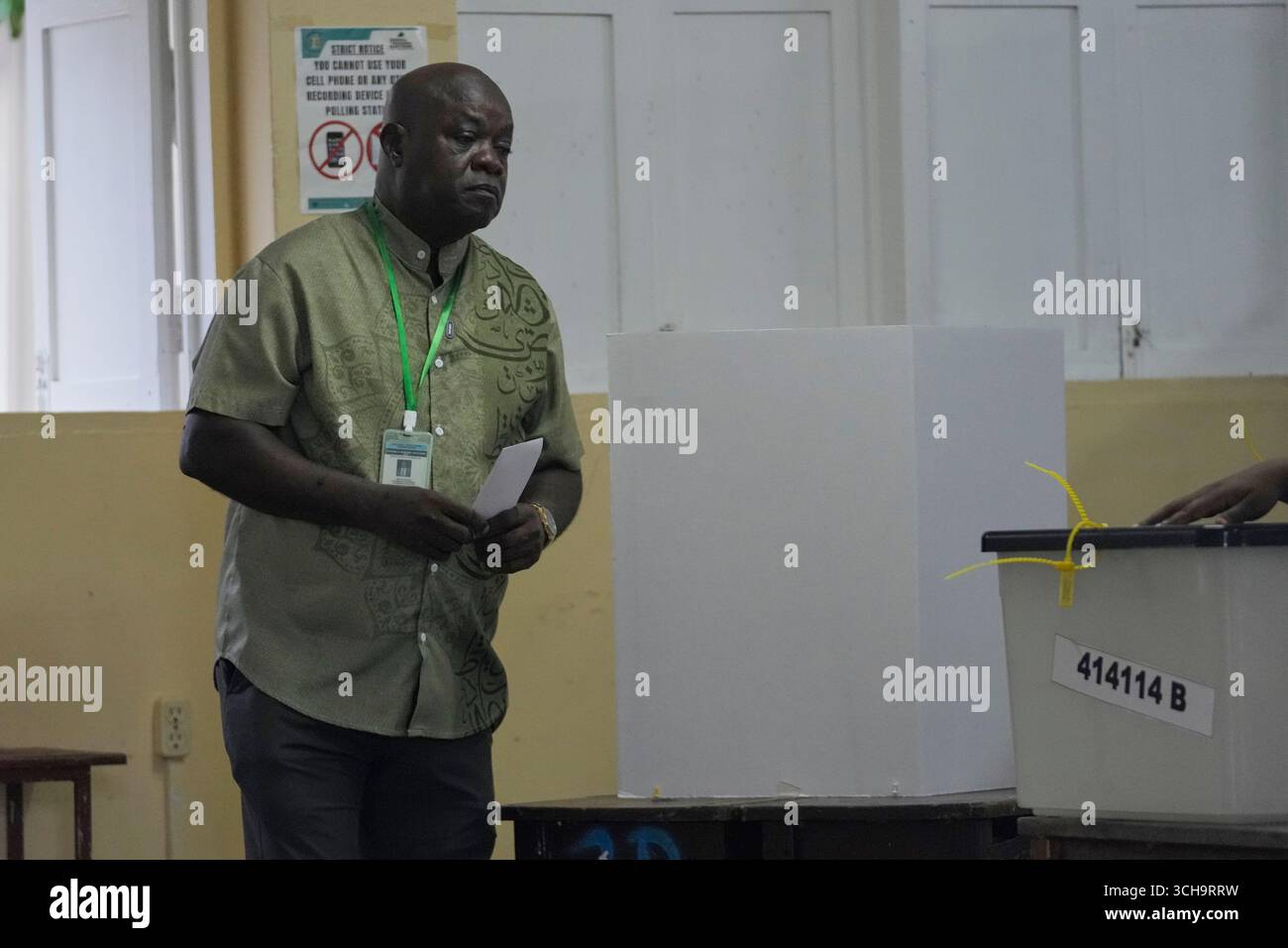 Opposition presidential candidate Aubrey Norton of the A Partnership ...