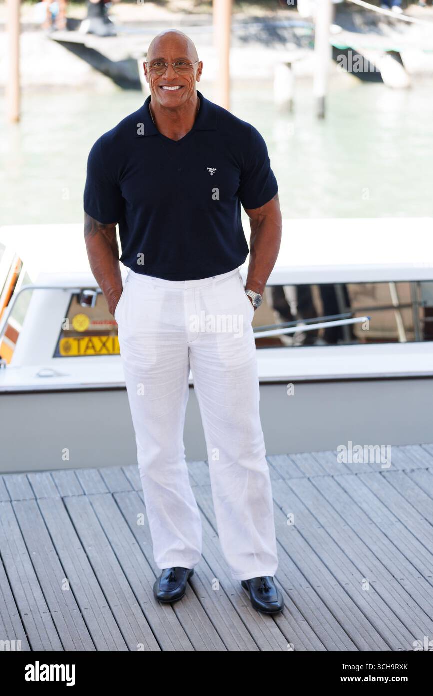 Venice, Italy. 1st September, 2025. Dwayne Johnson arrives to the ...