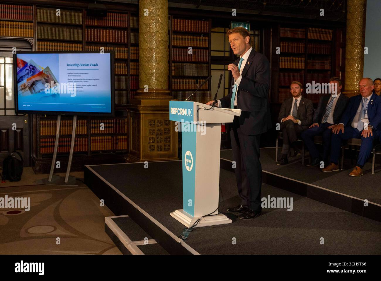 London, UK 1st Sept 2025 Richard Tice Reform Press conference withy ...