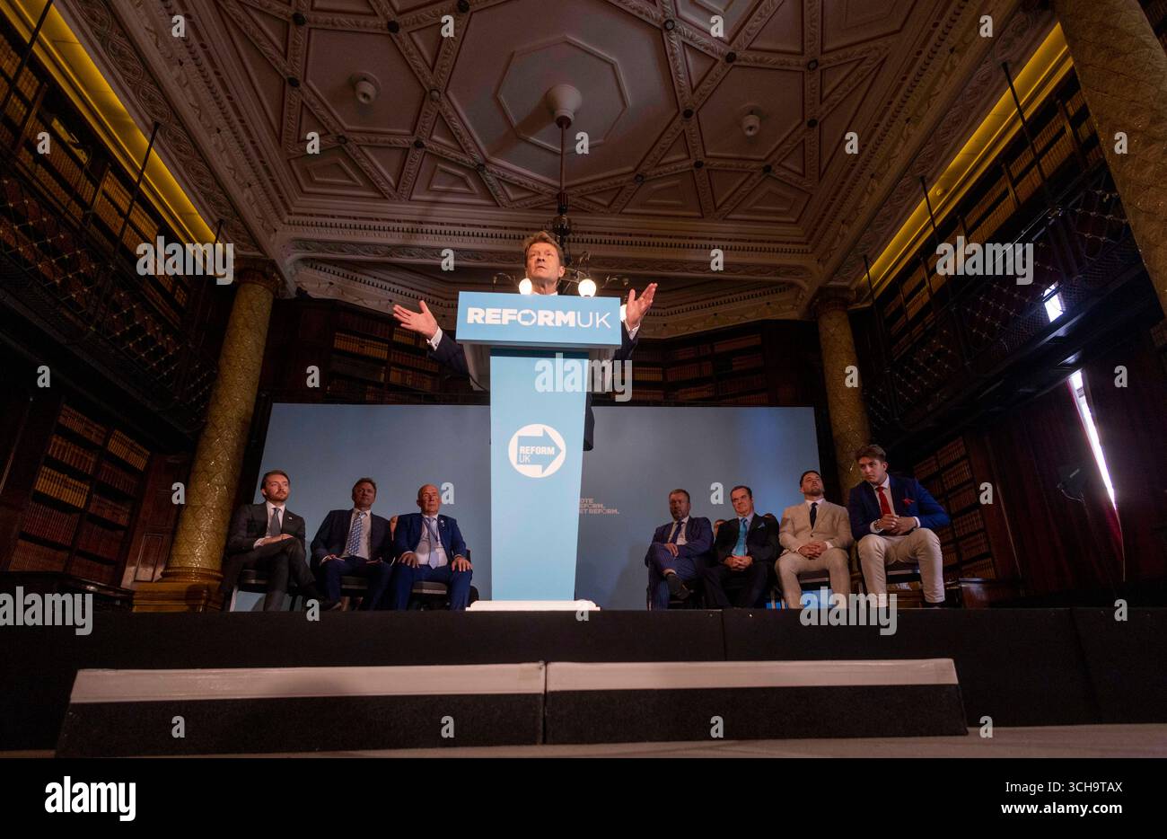 London, UK. 1st Sep, 2025. Richard Tice Reform Press conference withy ...