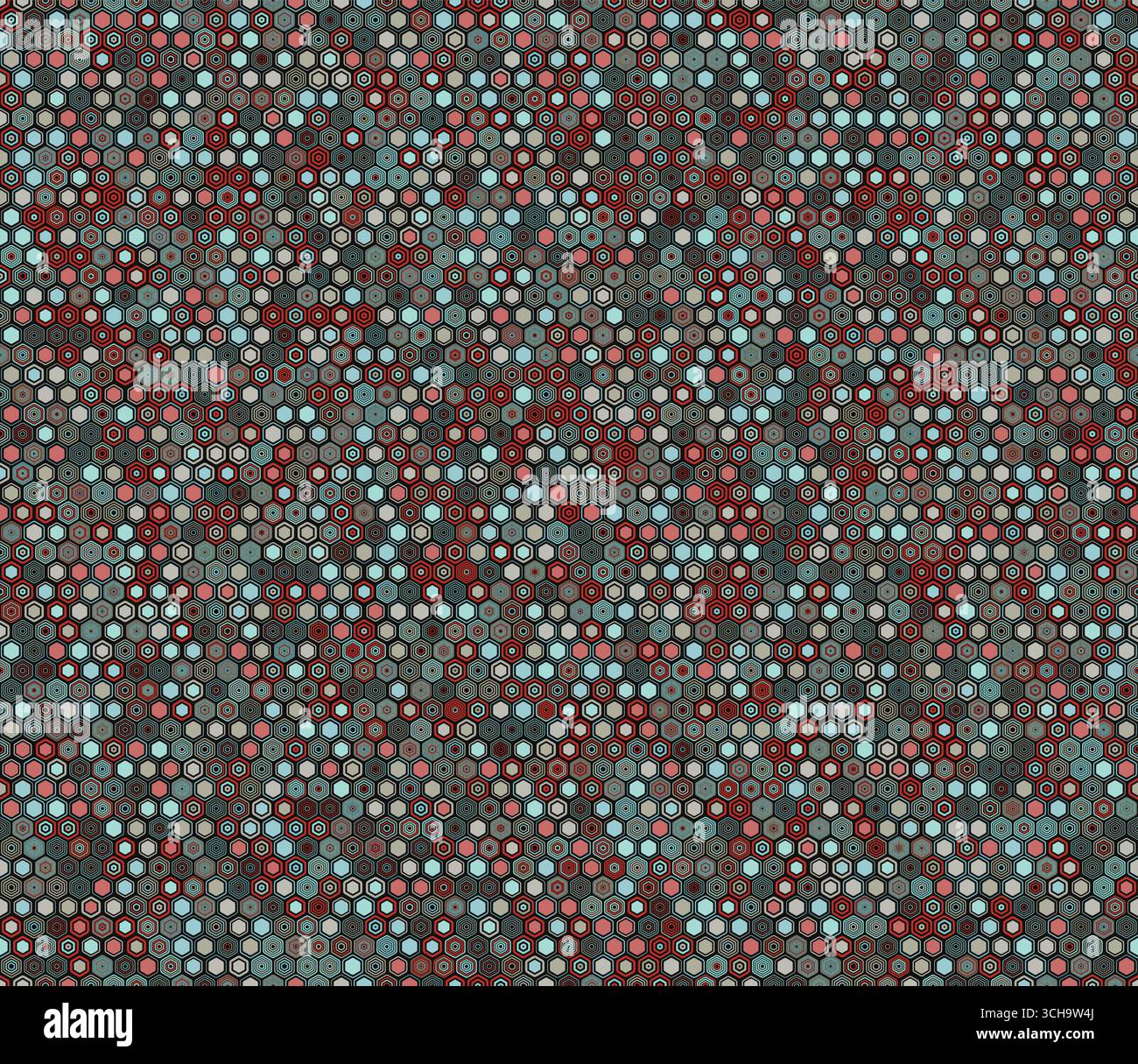 Pattern of hexagon shapes. Geometric shapes of varied style and color ...