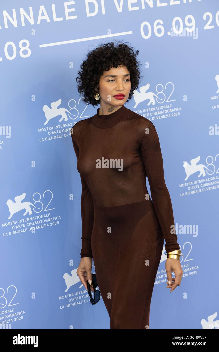 VENICE, ITALY - AUGUST 31: Indya Moore attends the "Father Mother Sister Brother" photocall ...